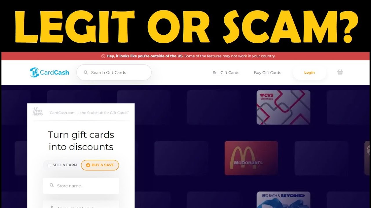 CardCash.com Reviews – Is CardCash Legit or a Scam? - YouTube