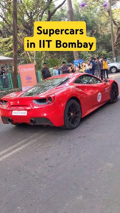 Auto expo in IIT Bombay | Supercars Roadshow #motivation #jee2025 - YouTube
