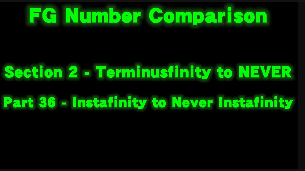 FG Number Comparison (Part 36) - YouTube