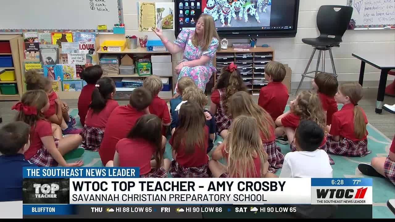 WTOC Top Teacher: Amy Crosby - YouTube
