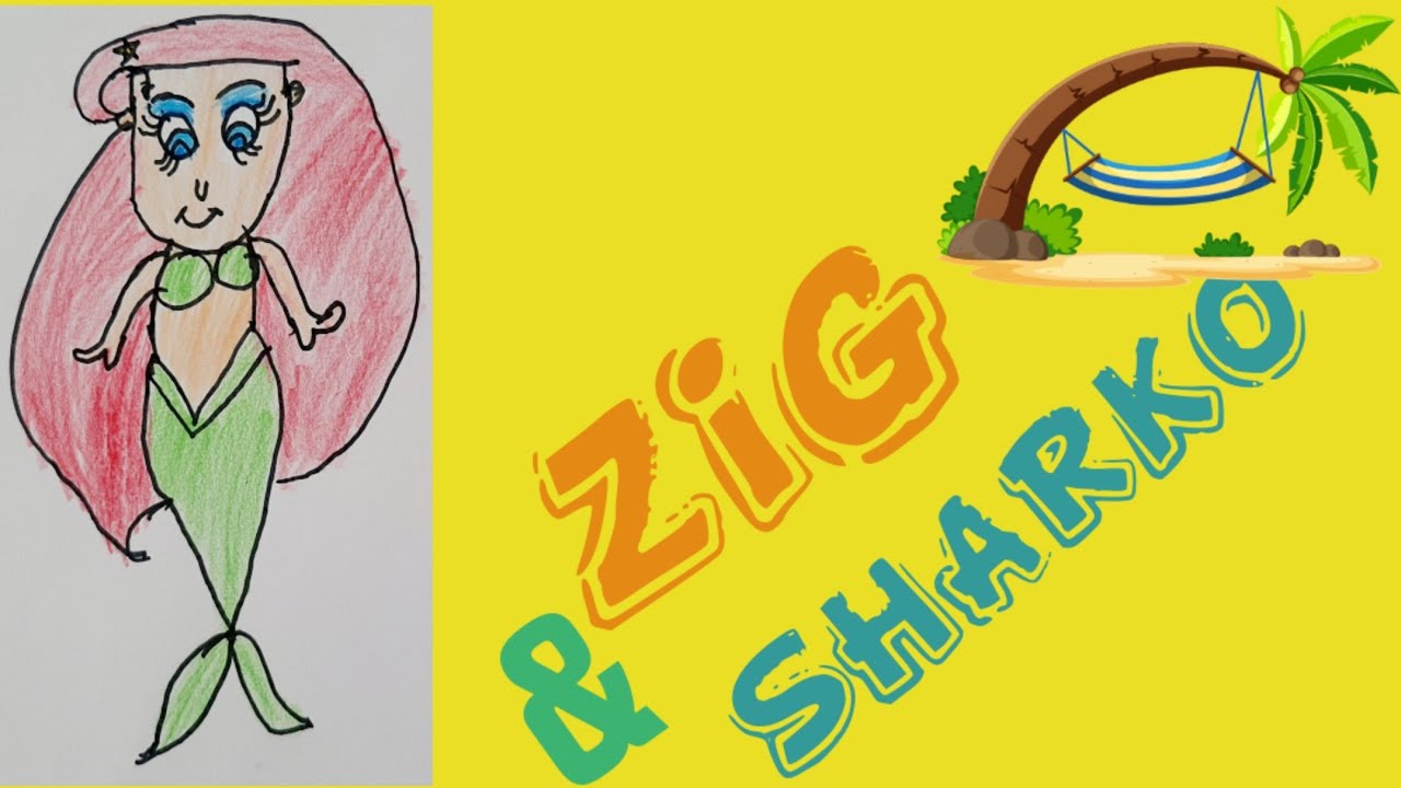 How to draw Marina || Marina from Zig and Sharko || Marina by my little ...