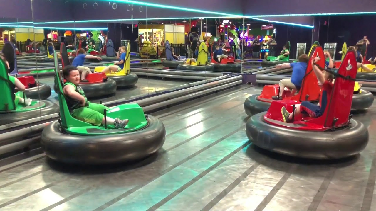 Bumper cars and Lazer maze at Gatti Land - YouTube