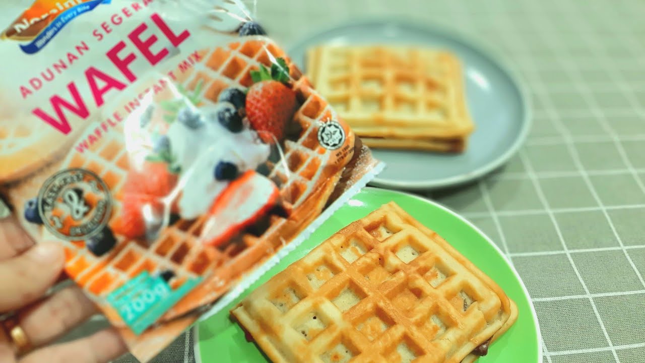 Wafer mudah dan jimat guna tepung segera dari kedai eco/ Easy and ...