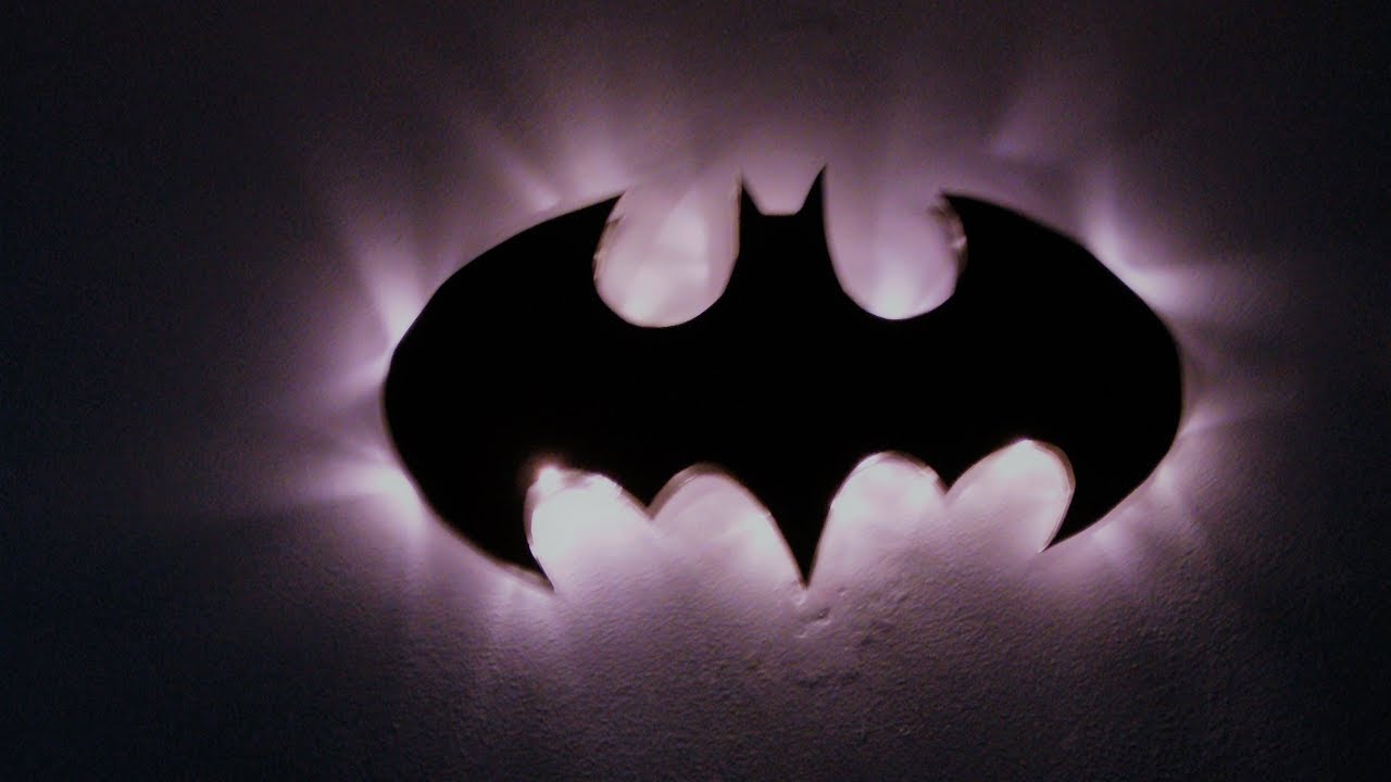 How To Make A Batman Wall Light - YouTube