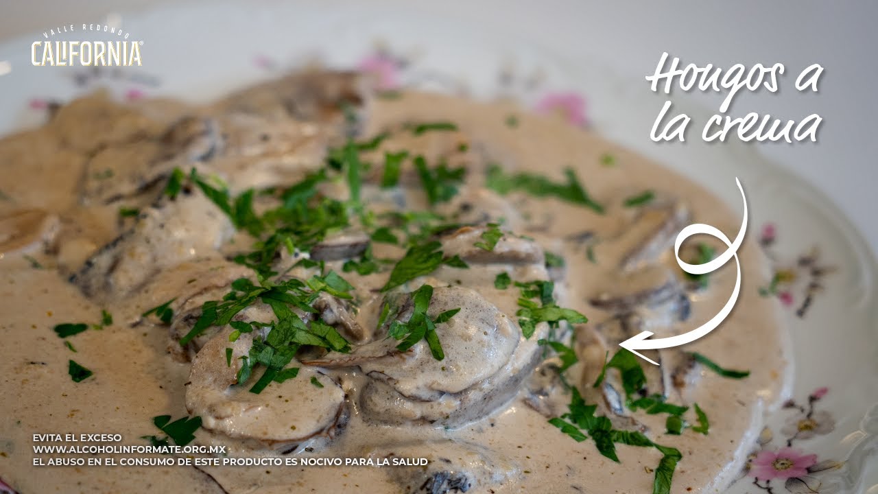 Hongos a la crema con vino rosado California - Recetas Navideñas con ...