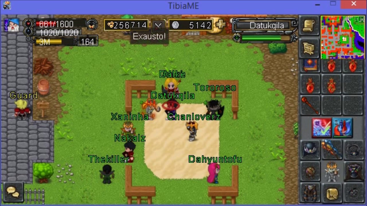 TibiaMe W32 Arena Warrior 189 e 167 Vs Wizard 164 - YouTube