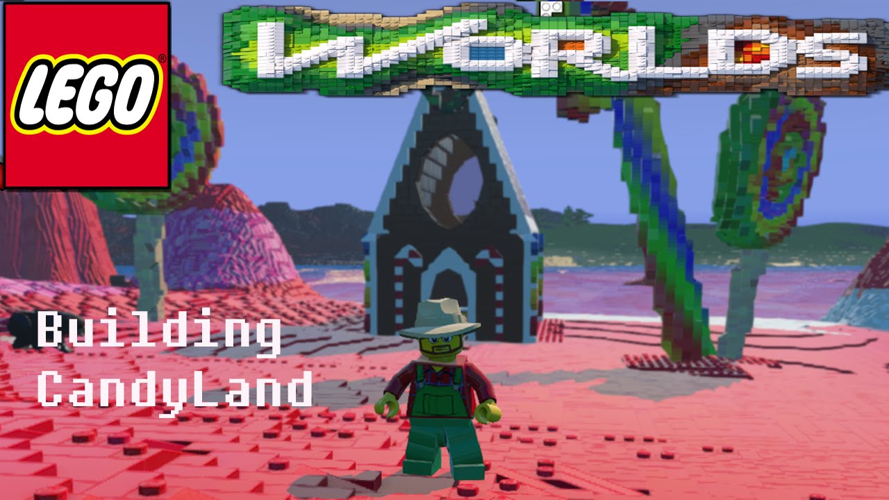 Lego Worlds Building CandyLand - YouTube
