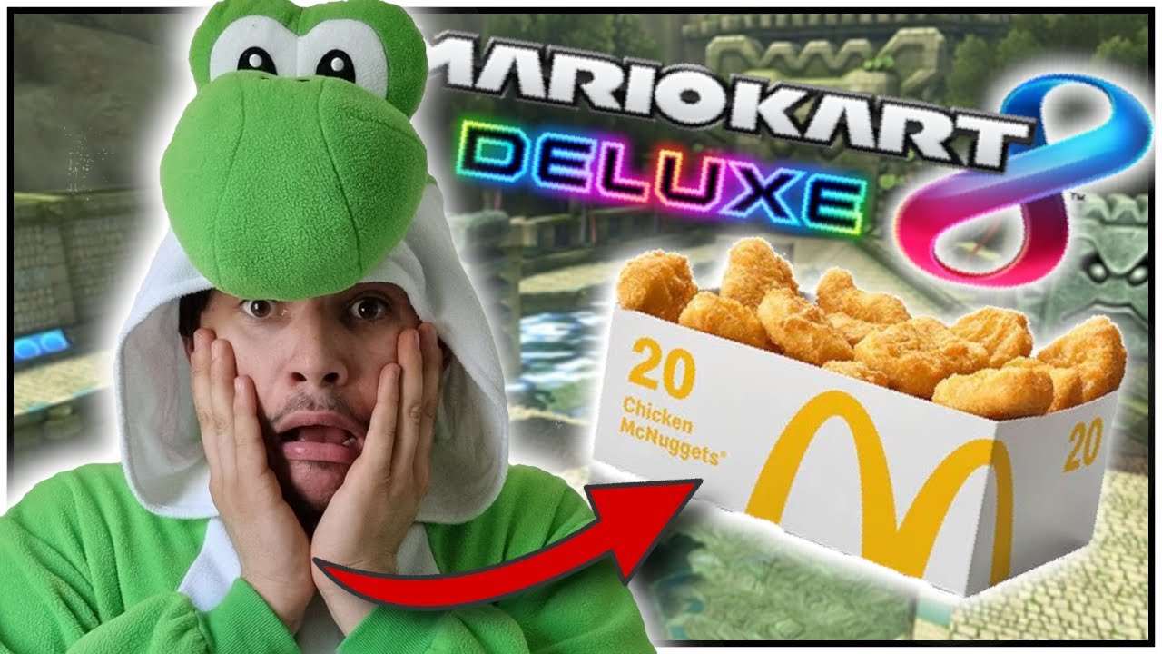 🔴CHICKEN NUGGETS CHALLENGE?!😱MARIO KART 8 DELUXE 🎮JEDER KANN MITZOCKEN🎮 ...