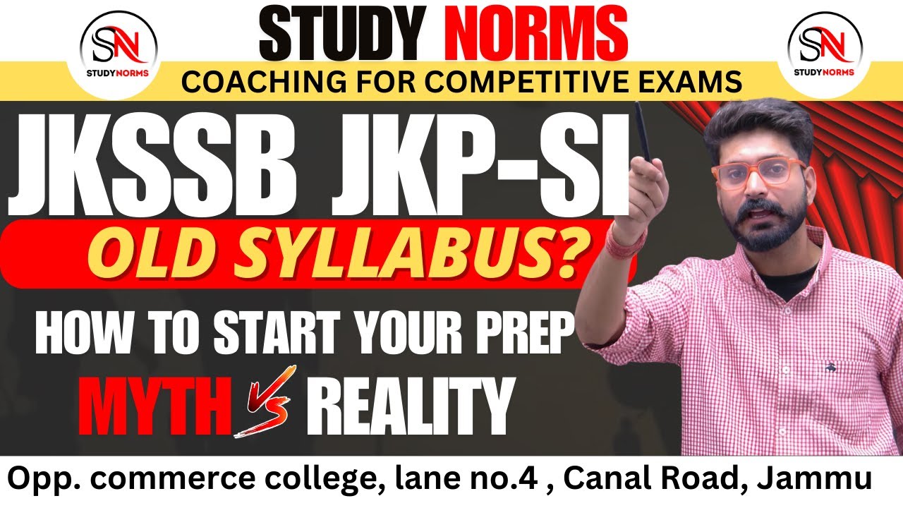 EXPECTED SYLLABUS OF JKP SI // HOW TO START JKPSI PREPRATION // VERMA ...