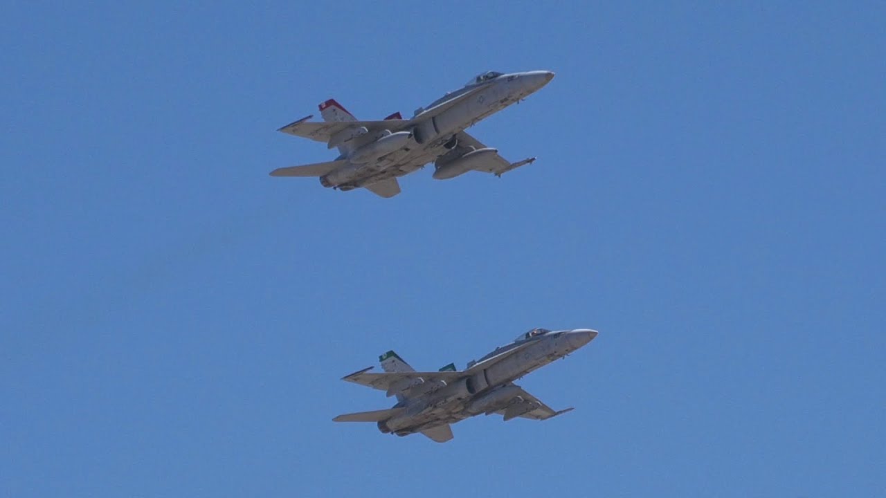 F-18 Legacy Hornet Jets at Miramar. 2022. Friday. 4K 60fps. - YouTube