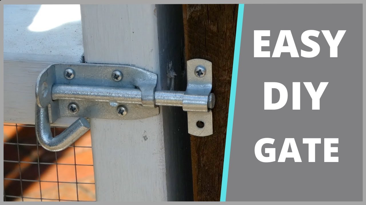 How To Build A Simple Wooden Gate || Clean Design || No Diagonal ...