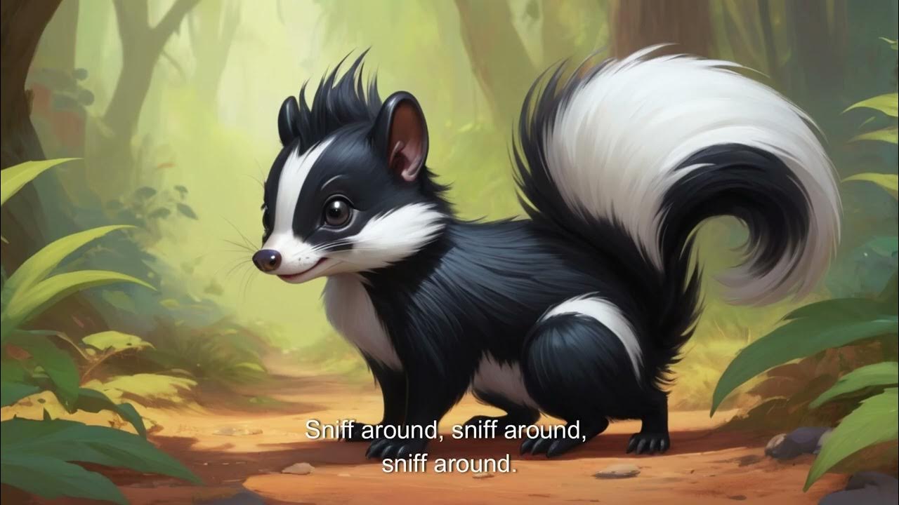 The Little Skunks Hole | toddler songs about skunks | music for kids ...