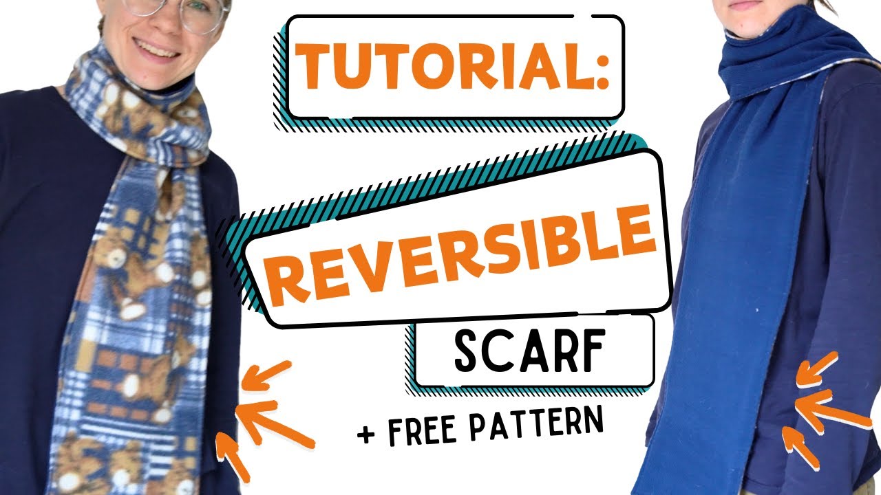 Tutorial: How to Make a Simple Reversible Scarf - YouTube