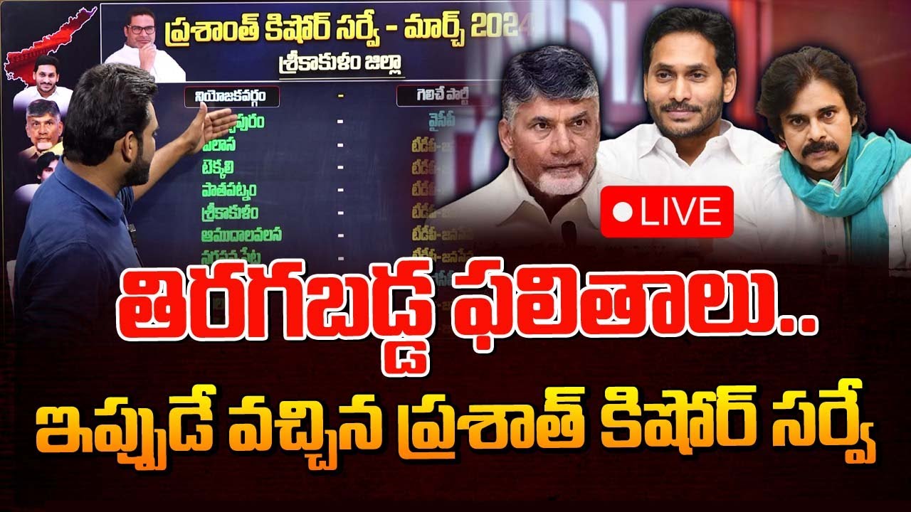 Prasanth Kishore Latest Survey | AP 2024 Election Latest Survey Report ...