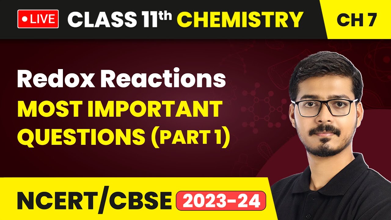 Redox Reactions - Most Important Questions (Part 1) | Class 11 ...