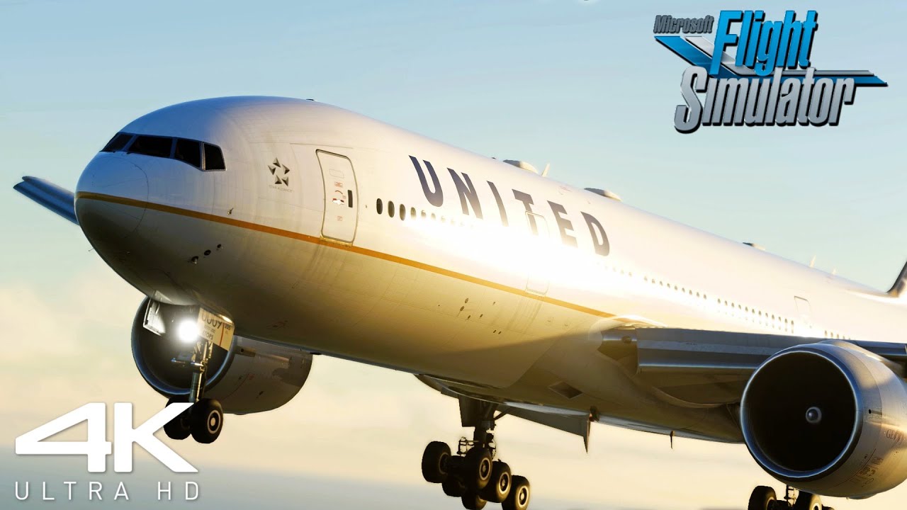 INSANE REALISM GRAPHICS!! | MSFS Realistic United Boeing 777-200ER ...