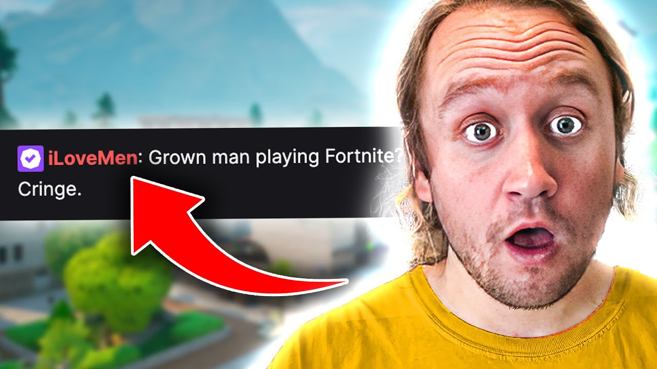 Grown man playing Fortnite? Cringe. - YouTube