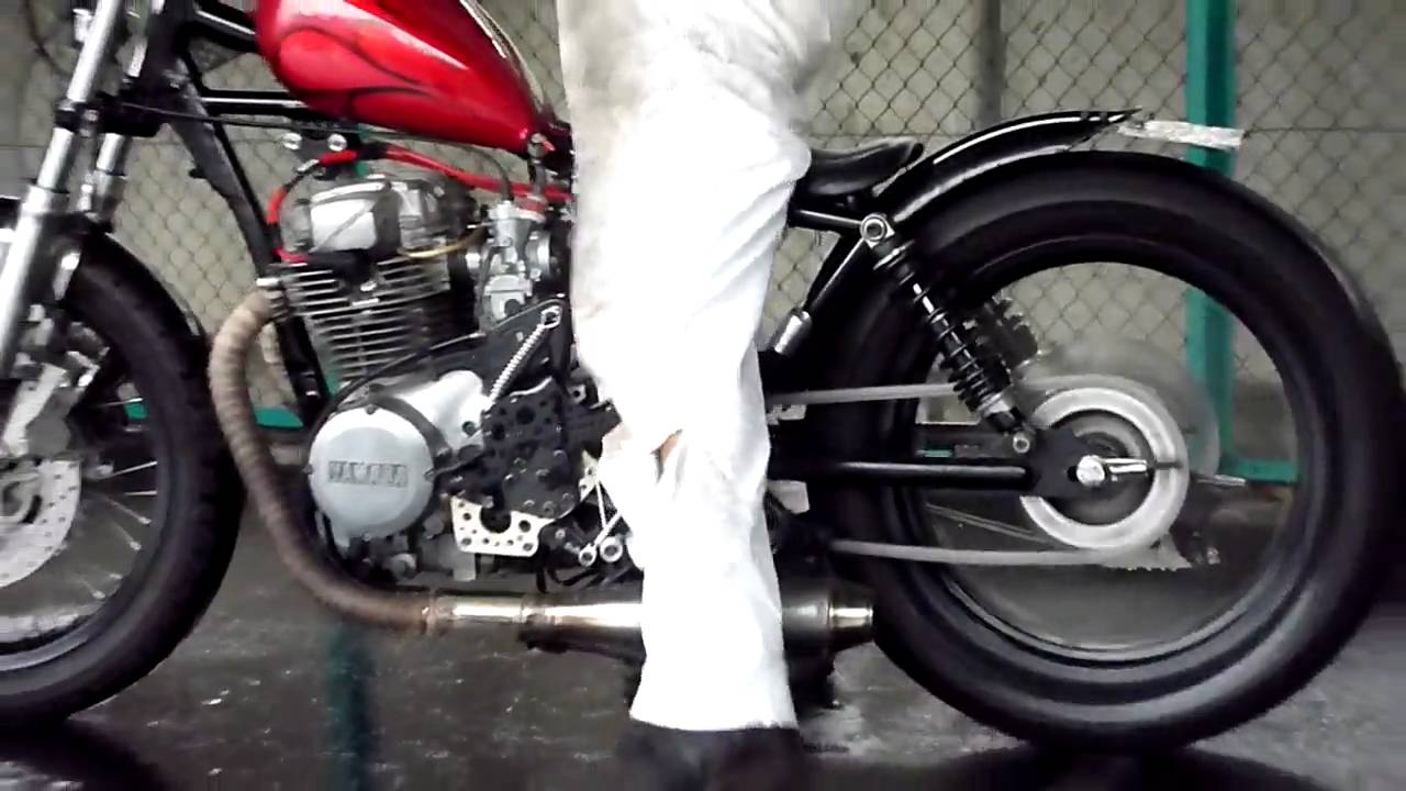 AN-BU Yamaha GX400 chopper max turn - YouTube