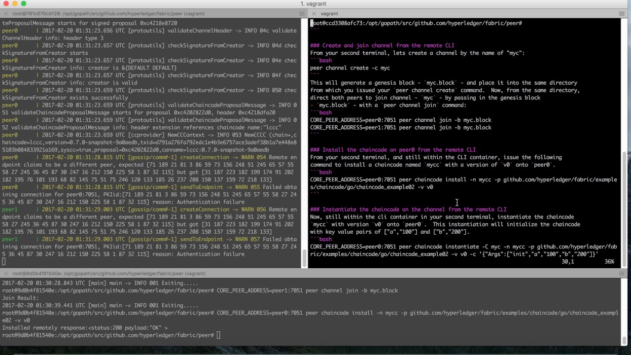 Hyperledger Fabric Install And Instantiate Chaincode Youtube 9613