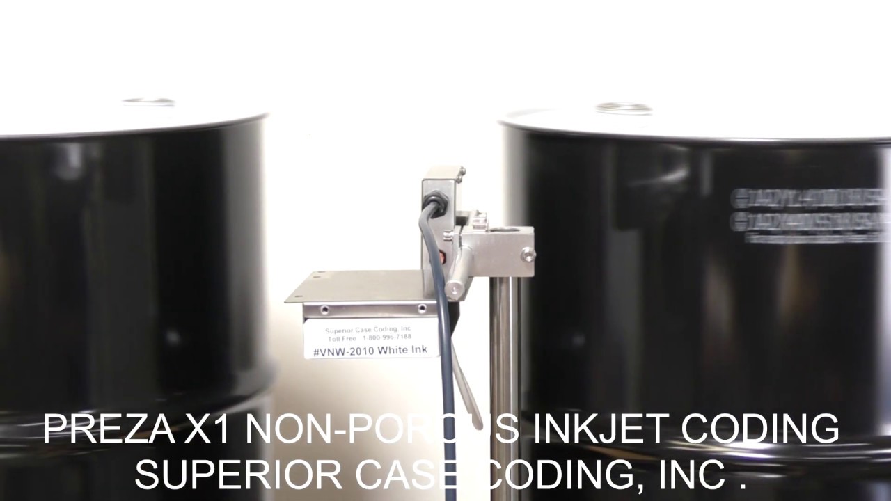 Codificadora Inkjet Para Metal Plastico y Vidrio Preza X1 - YouTube