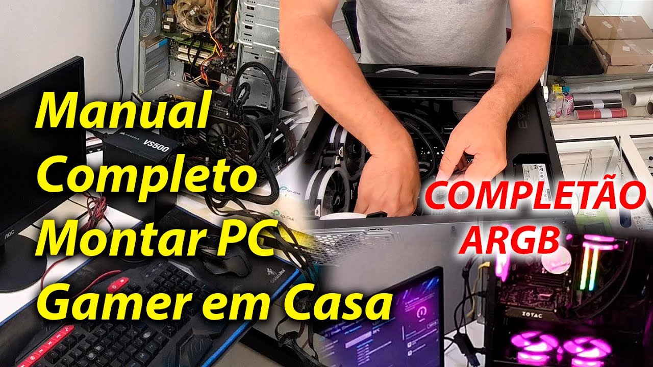 NÃO É PICHAU, MONTAMOS O PC GAMER COMPLETO, PASSO A PASSO, MELHOR ...