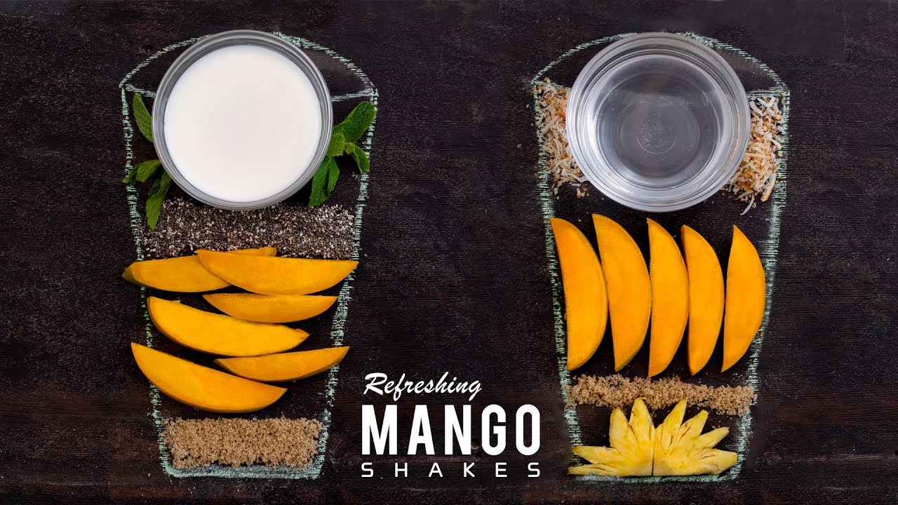 2 Mango Shakes with A Healthy Twist | Mango-Chia Milkshake & Dairy-free ...