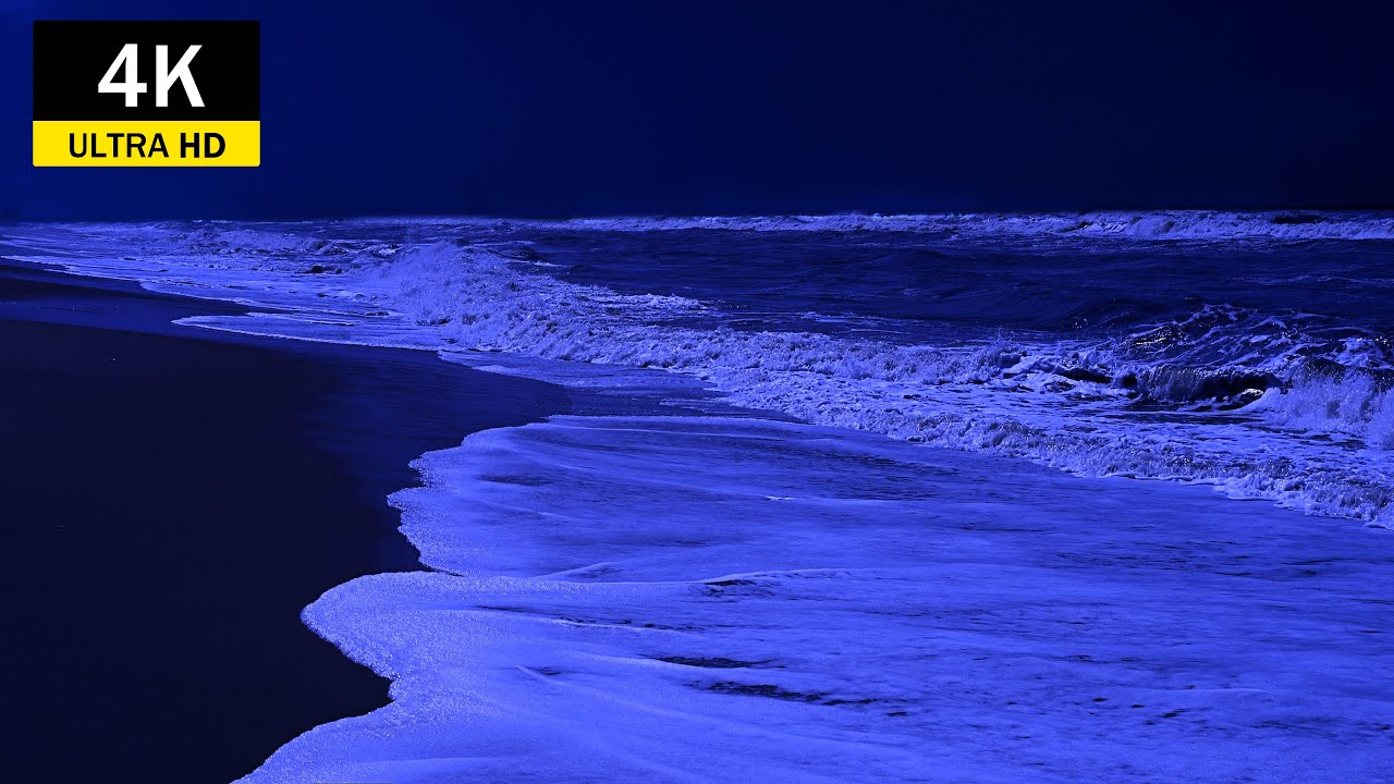 Ocean Waves For Deep Sleeping 10 Hours - Night Ocean Waves Sound for Restful Sleep and Relaxing ...