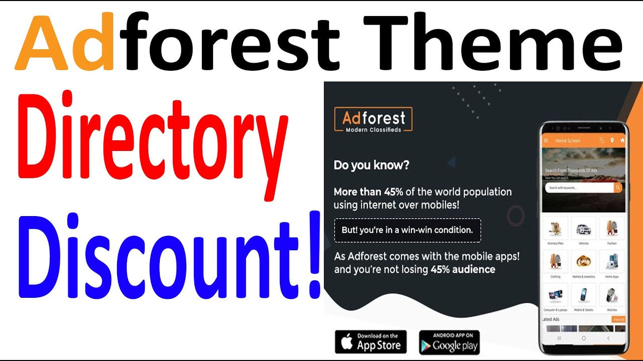 AdForest Theme Discount - Best Classified Ads WordPress Theme - YouTube
