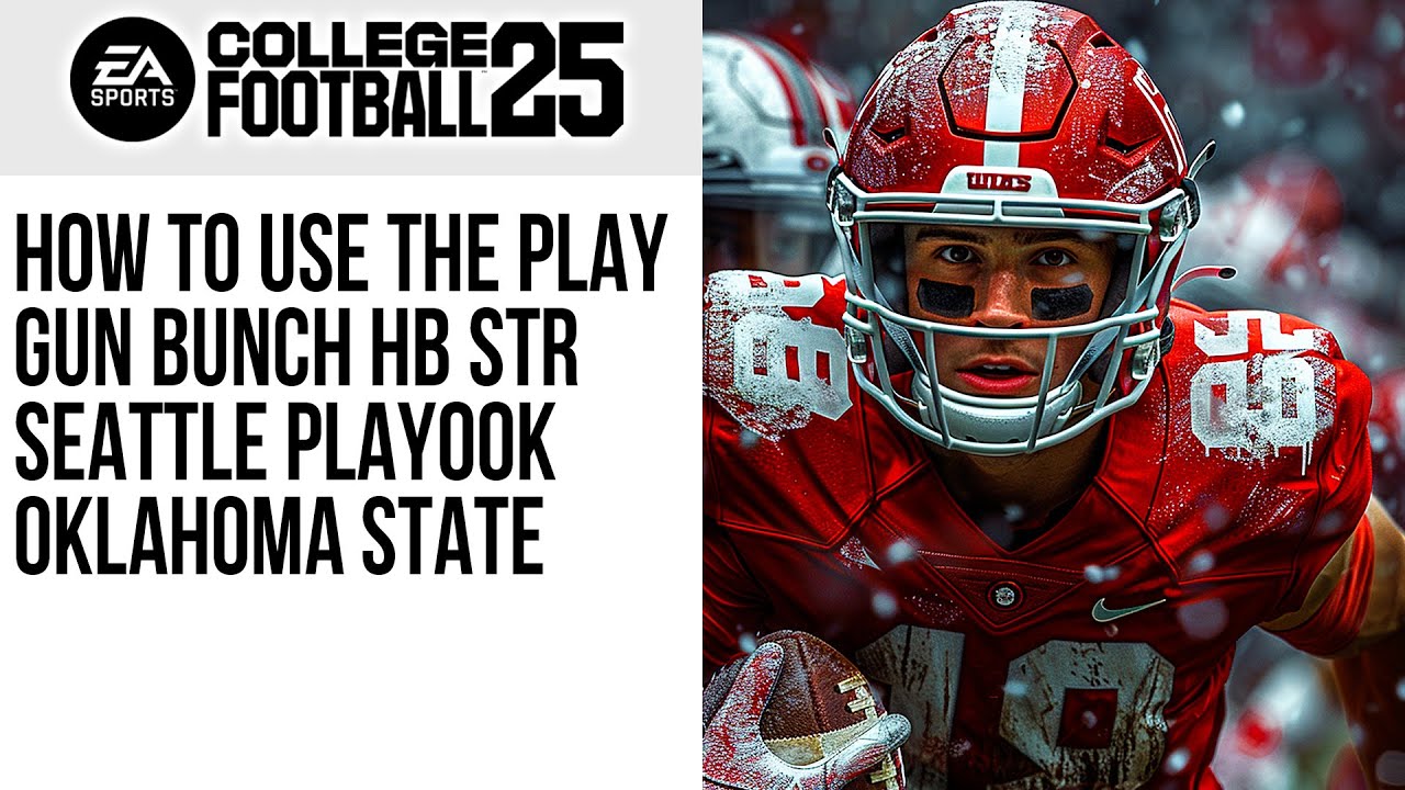 COLLEGE FOOTBALL 25 HOW TO USE THE PLAY GUN BUNCH HB STR SEATTLE ...