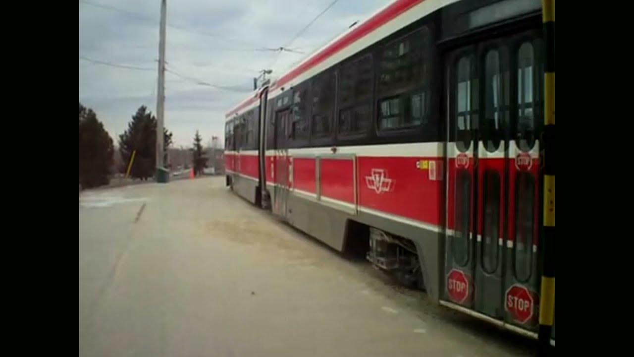 TTC ALRV 4243 operating at Long Branch Loop - YouTube