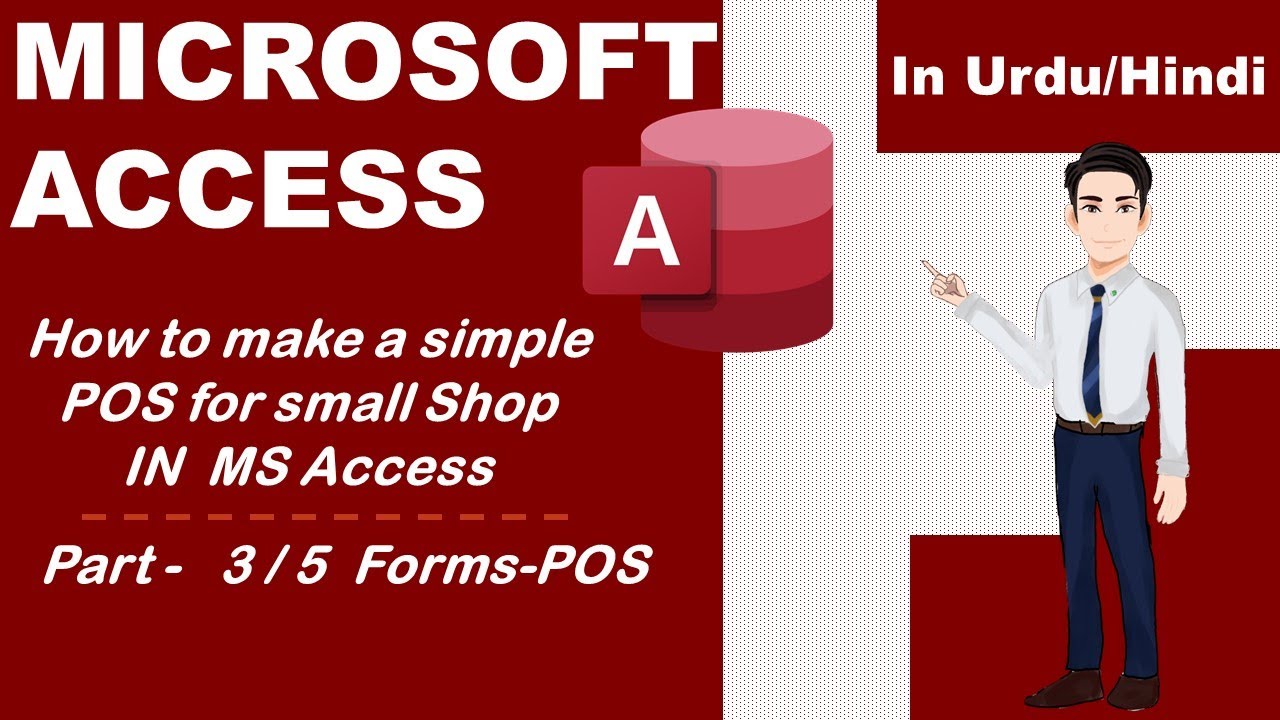 POS System for small shop Using Microsoft Access Part- 3 || Forms ...
