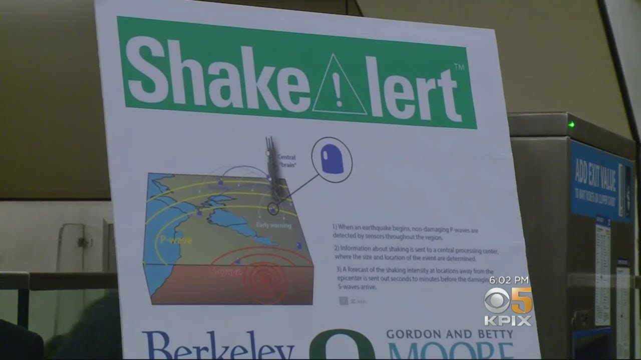 Updated Earthquake Alert System Tested on BART - YouTube