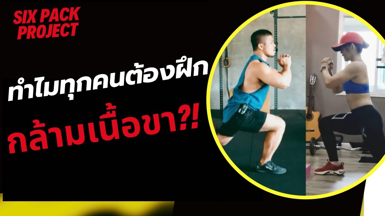 ทำไมทุกคน ควรต้องฝึกกล้ามเนื้อขา !? SIX PACK PROJECT - YouTube