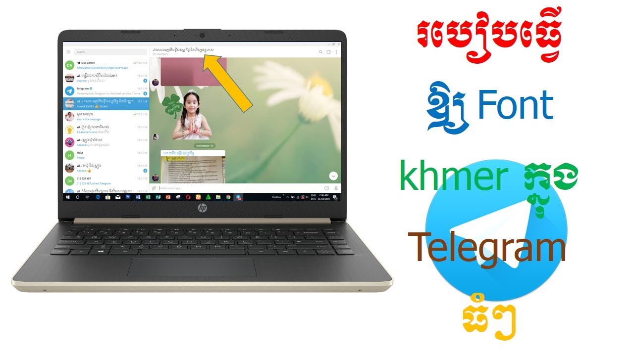How To Fix font & Change Khmer Font Size In Telegram Desktop || Kh ...