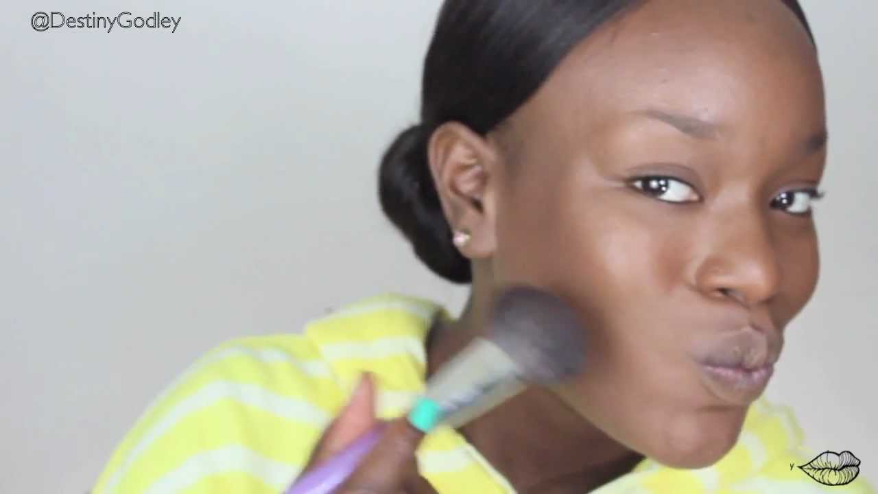 POWDER Highlight + Contour Tutorial TALK THROUGH Destiny Godley - YouTube