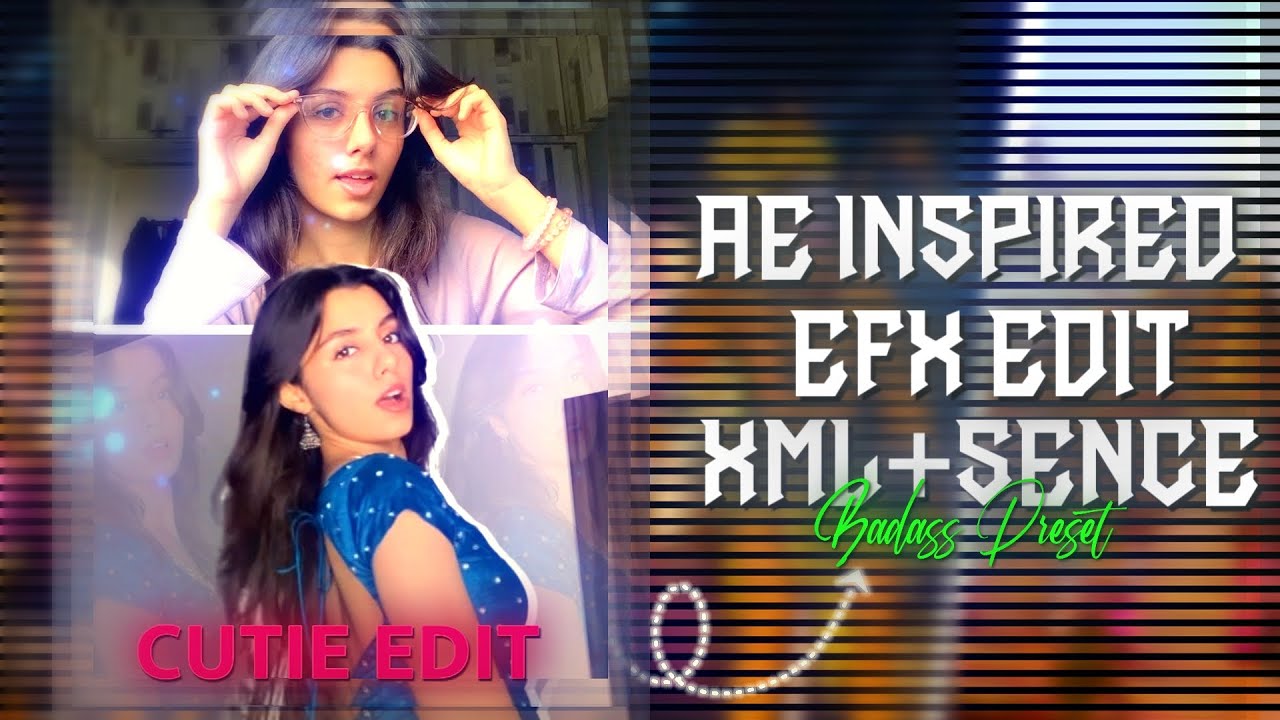 CUTIE EDIT 🫶 ️‍🩹 badass preset || Ae inspired alightmotion badass preset xml video || - YouTube