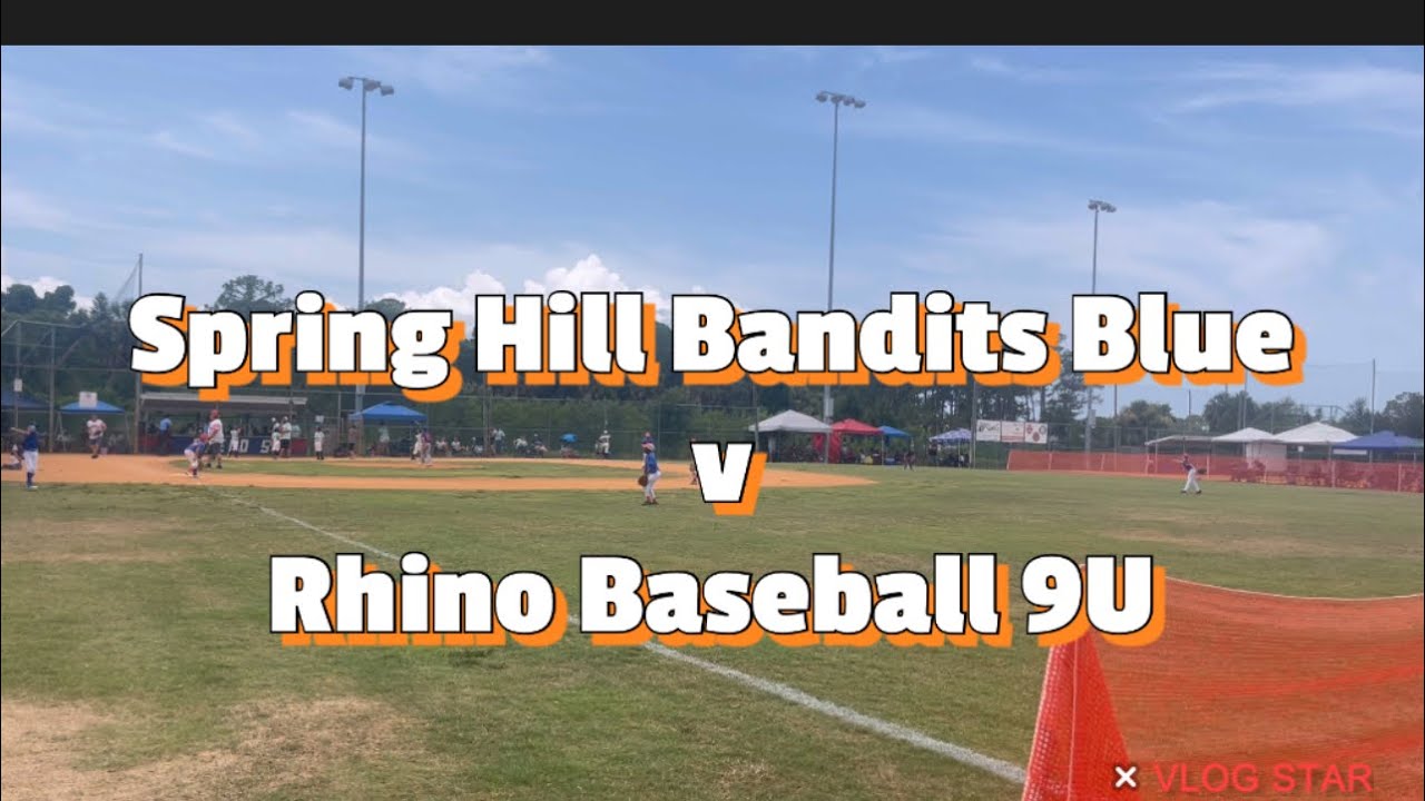 Spring Hill Bandits Blue v Rhino Baseball 9U - YouTube