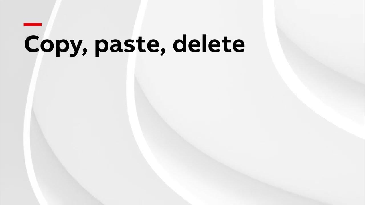 YuMi® Copy, paste, delete - YouTube