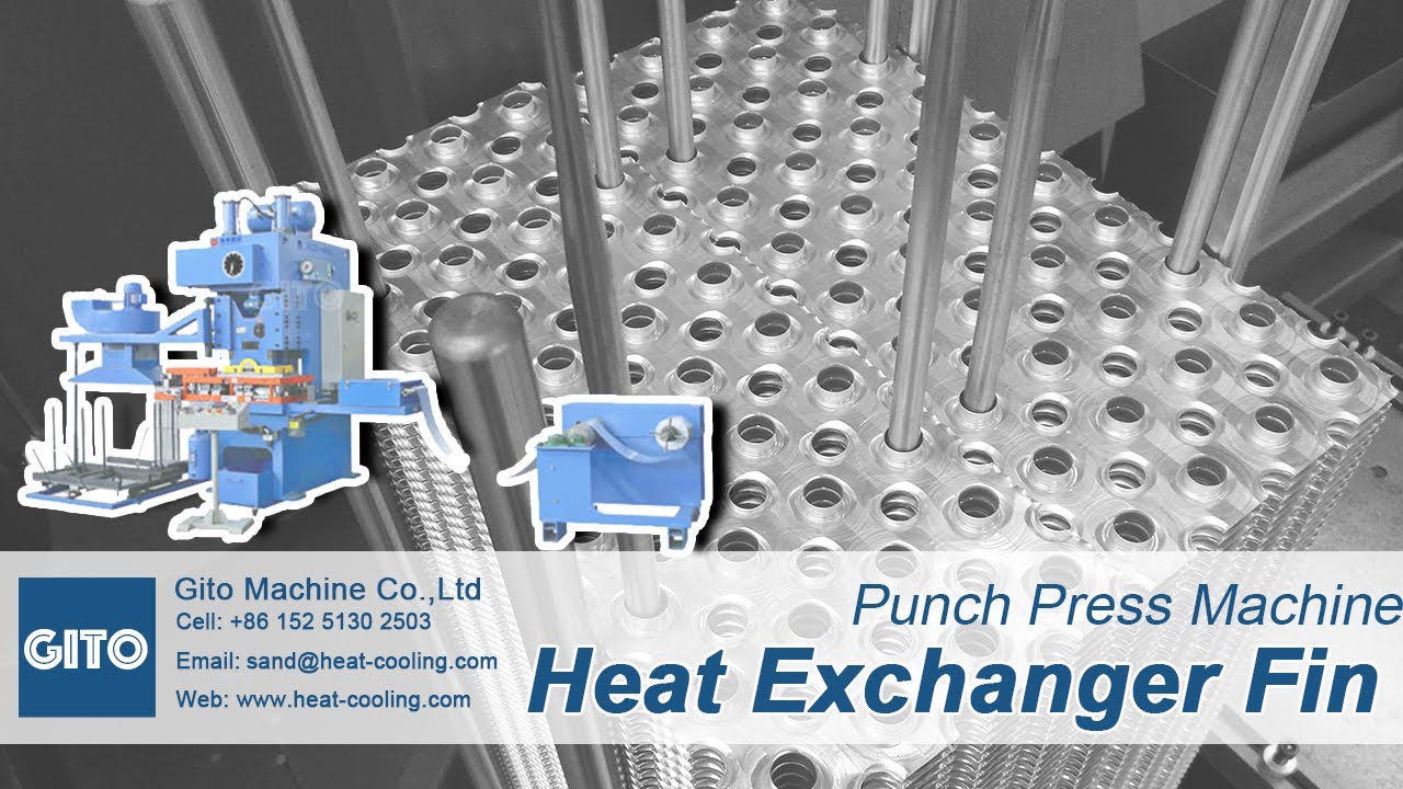 Heat Exchanger Aluminum Fin Punch Press Stamping Machine Line for ...