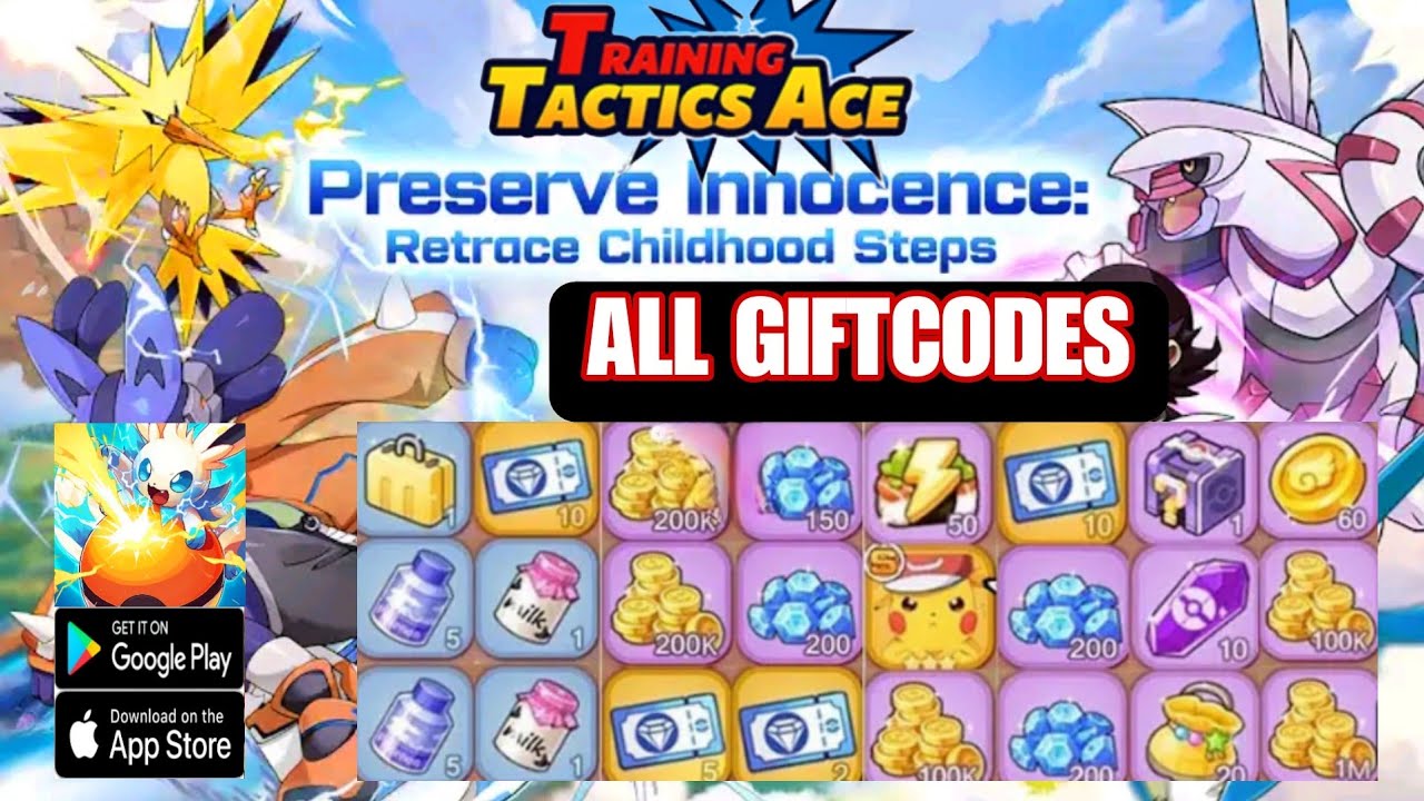 Training Tactics Ace & All 11 Giftcodes | 11 Free Codes Training ...