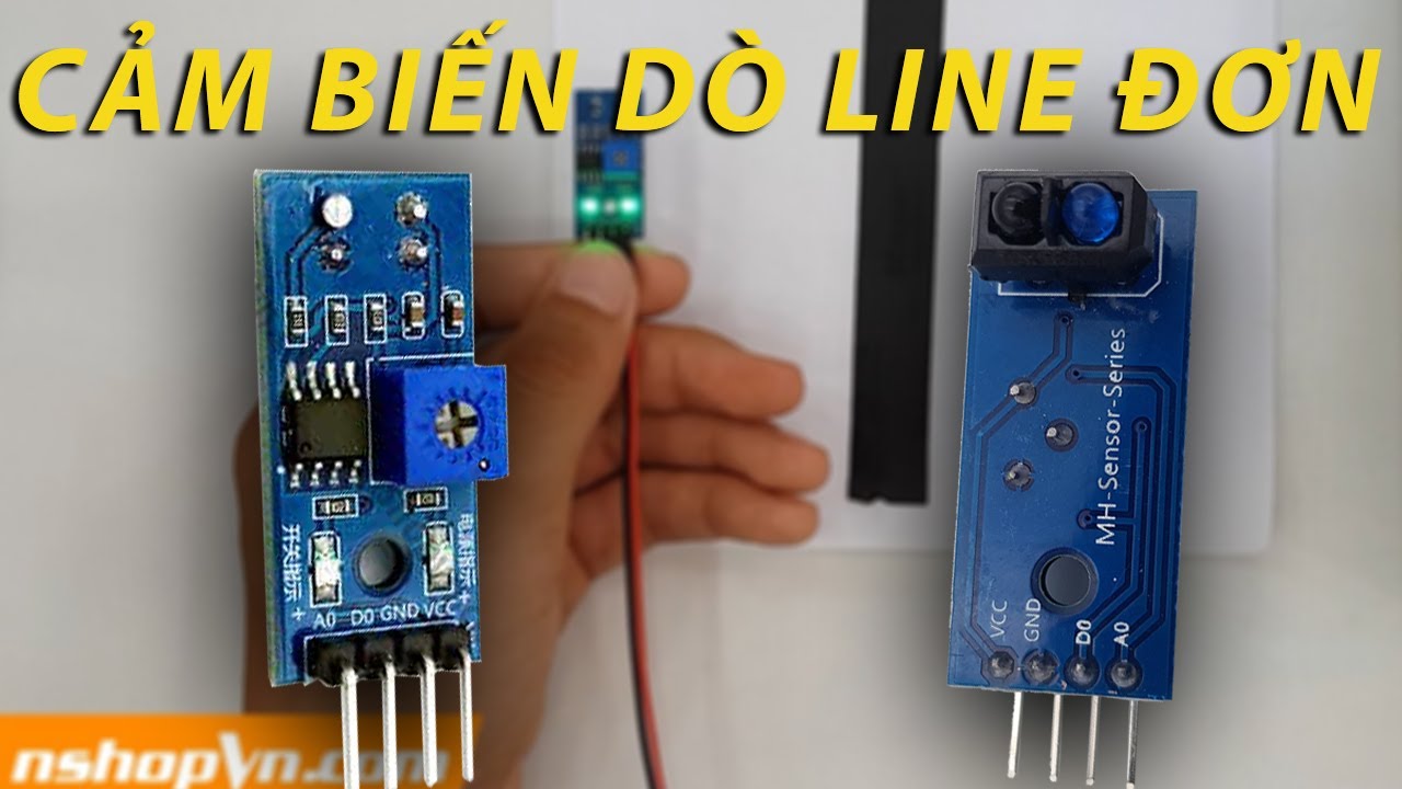 Module Cảm Biến Dò Line Đơn TCRT5000 4 Chân - YouTube