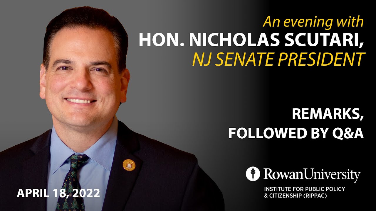 An Evening with Hon. Nicholas Scutari - NJ Senate President - YouTube