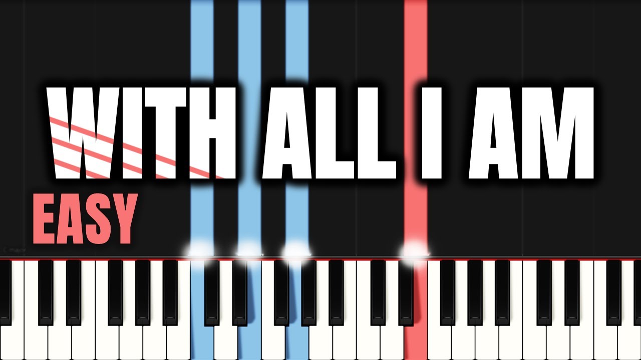 Hillsong Worship - With All I Am | EASY PIANO TUTORIAL by Synthly Piano ...