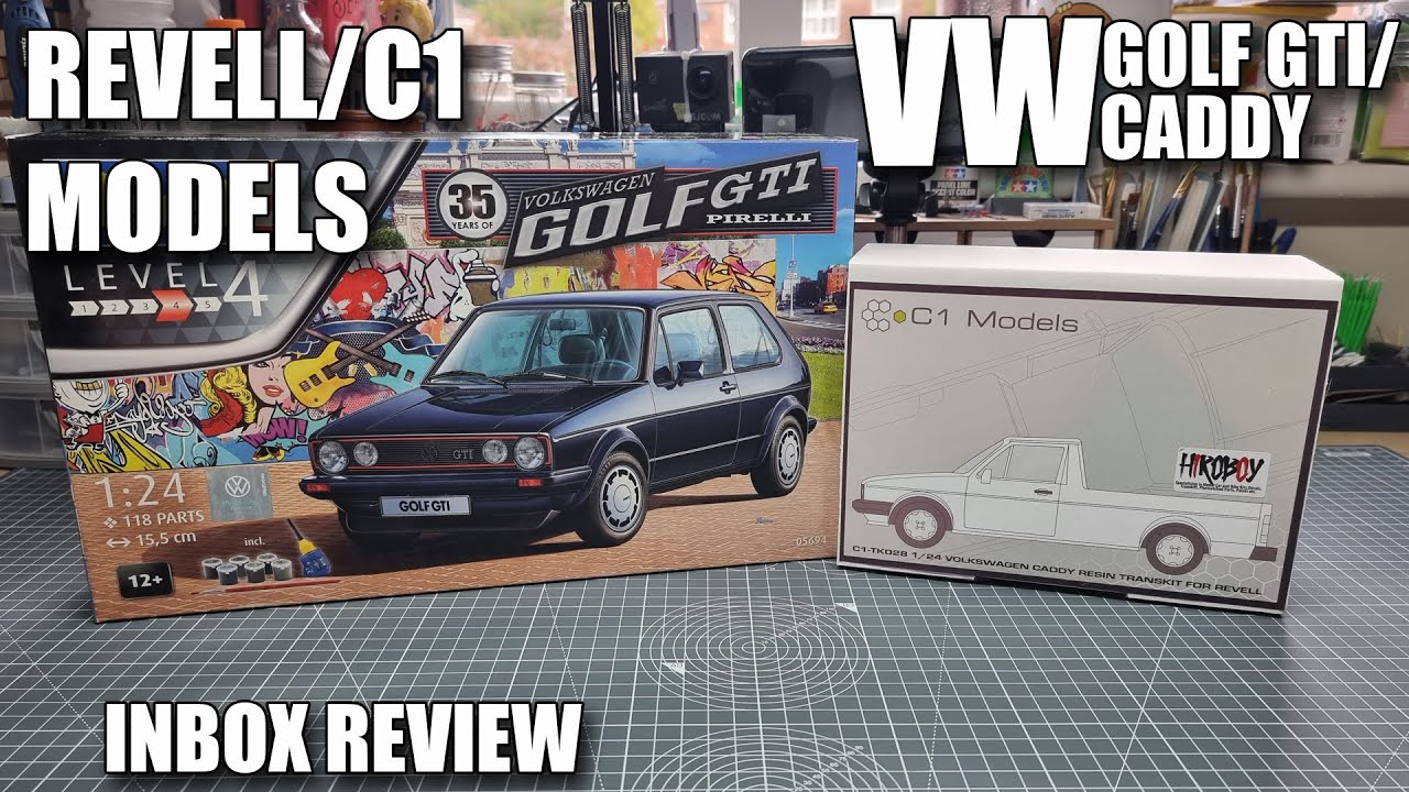 Volkswagen Golf GTI and Caddy Transkit Inbox Review [Revell 1/24 x C1 ...