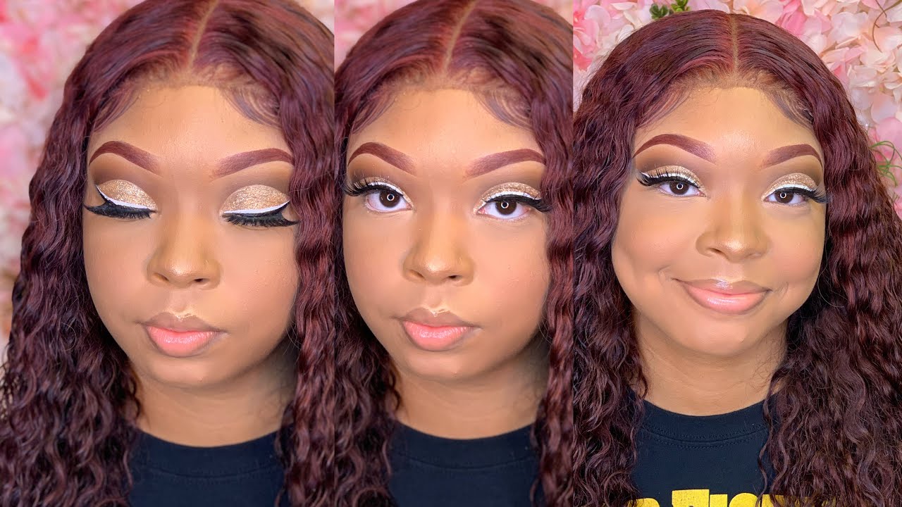 Client Makeup Tutorial + GLITTER | Rubena Galore - YouTube
