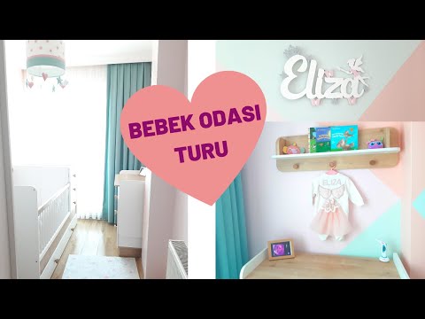 BEBEK ODASI TURU 🤩 DOLAP DÜZENİ 💁🏻‍♀️ KIZIMIZ DOĞDU 🙏🏻👶🥰