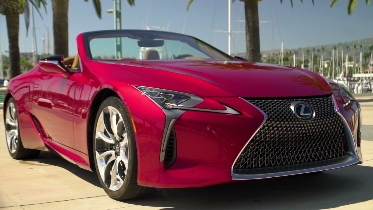 Lexus LC 500 Convertible - Infrared Red - YouTube