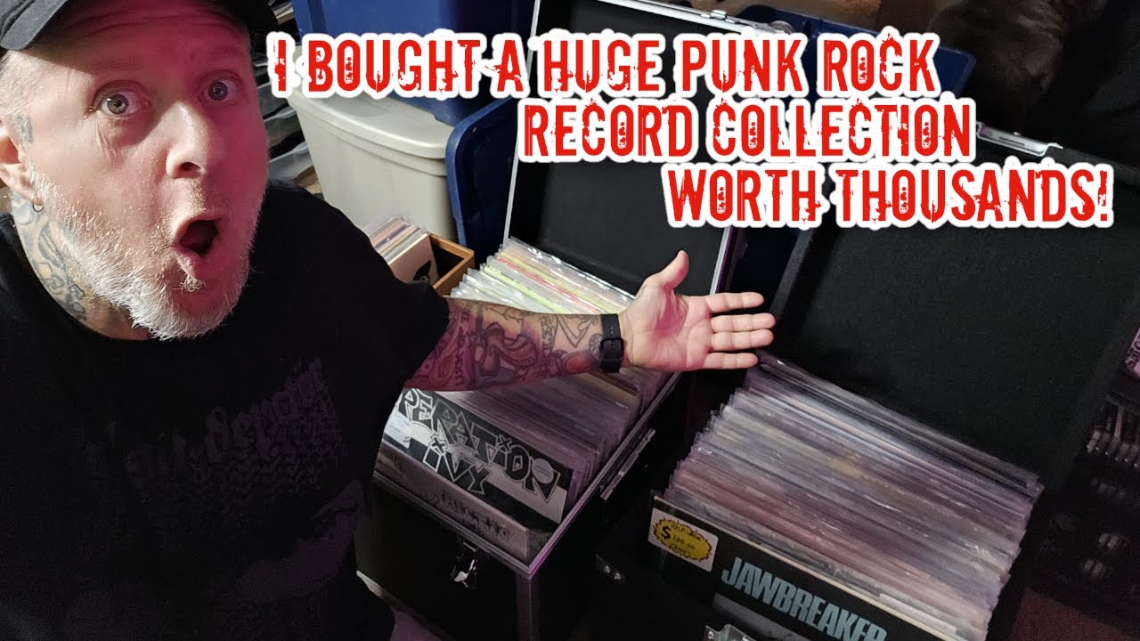 I Bought a HUGE PUNK ROCK RECORD COLLECTION!!! - YouTube