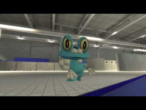 (Gmod Vore Animation) Froakie eats a nice lunch at Barney (Updated)