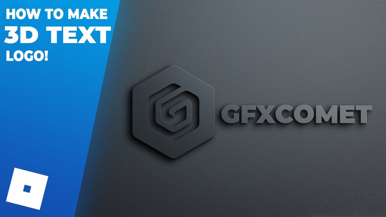 How To Make A 3D TEXT LOGO Easy! (Photoshop) - YouTube